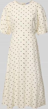 Jake*s Casual Midikleid aus Viskose-Mix im Allover-Look