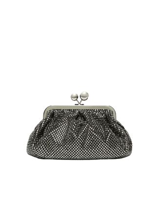 Max Mara Pasticcino Satin Clutch - Black