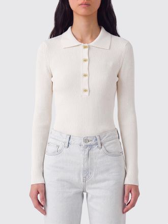 Ganni Polo Femme couleur Ivoir