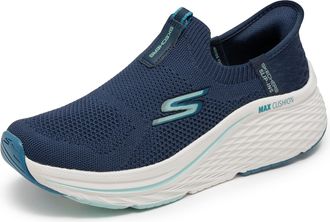 Skechers Womens Max Cushioning Elite 2.0 Hands-Free Slip-ins - Air-Cooled Memory Foam, Heel Pillow Sneaker, marineblau/blau, 36.5 EU