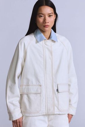 Levi's Veste Chore Doublée - Femme - Blanc / Blue Ecru Foam - XL