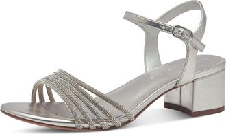 Tamaris Sandalette Damen Vegan Elegant metallic,EU 37