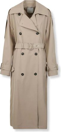 Sportmax Femme, Manteaux, Beige, Taille: 40 FR Trench lungo