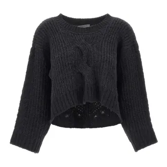 Maurizio Pull Court - Femme - Pulls - Noir - Taille: 40 FR