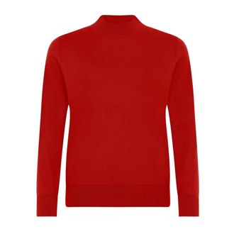 Skovhuus Femme, Pulls, Rouge, Taille: 42 FR Blouse légère à col roulé Roccoco Re