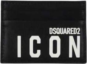 Dsquared2 Homme, Accessoires, Noir, Taille: ONE Size Icon Print Card Holder