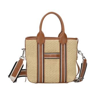 Hogan Femme, Sacs, Multicolore, Taille: ONE Size Sac de magasinage en raphia et cuir