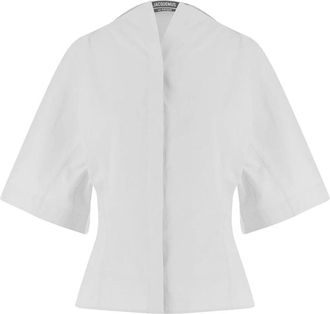 Jacquemus Femme, Blouses et Chemises, Blanc, Taille: 34 FR La Chemise Moisson