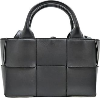Bottega Veneta Sac Mini Tote Vintage Pre-owned - Femme - Pre-owned - Noir - Taille: ONE Size