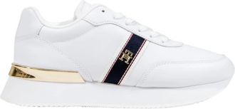 Tommy Hilfiger Femme, Chaussures, Blanc, Taille: 40 EU Webbing Runner