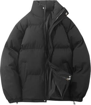 Generic Veste Chic Femme Doudoune Femme Hiver Chaude Women S Quilted Winter Unisex Plain Warm Lined With Stand Up Collar Thickened Padded With Zip Outdoor Lon