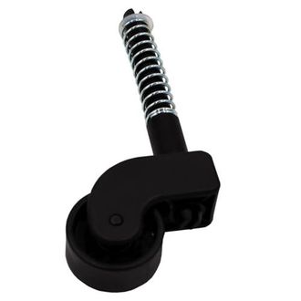 Wedo Ersatzrolle Rollhocker SuperStep, Kunststoff schwarz, mit Feder und Haltering, 3 cm