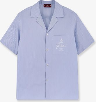 Gucci Striped cotton shirt - GUCCI - gender_Man