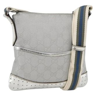 Gucci Pre-owned Vintage GG Canvas Schultertasche - - Pre-owned - Damen - Grau - ONE SIZE