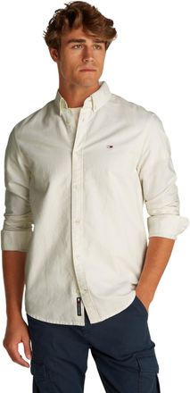 Tommy Jeans Herren TJM REG Oxford Shirt EXT L/S Shirt, Wei&szlig;, Gr&ouml;&szlig;e 5XL, Wei&szlig; (Ecru), 5XL