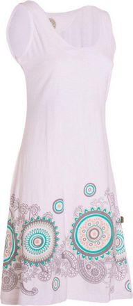 vishes Sommerkleid Damen Hippie Mandala Print Tr&auml;gerkleid Baumwolle Alternative Mode, Boho, Hippie, Ethno, Festival