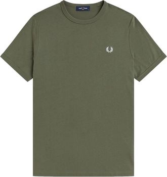 Fred Perry Herren, Oberteile, Gr&uuml;n, MGr&ouml;&szlig;e