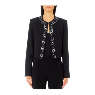 Liu Jo Femme, Vestes, Noir, Taille: 44 FR Vestes