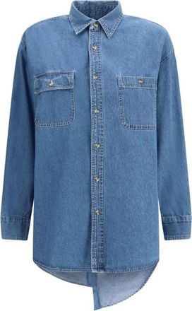 E.L.V. Denim E.l.v. Denim, Femme, Blouses et Chemises, Bleu, Taille: 40/42 FR Classic Denim Shirt