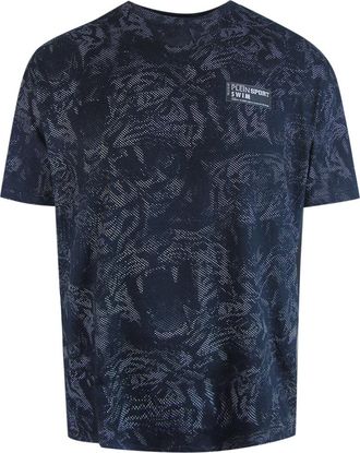 Plein Sport Schwarzes Kurzarm-T-Shirt