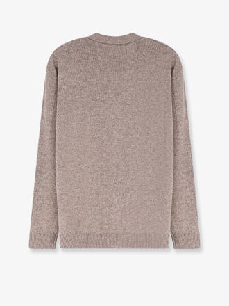 Aspesi Womens Cardigan Beige Wool-Cashmere Blend Sweater