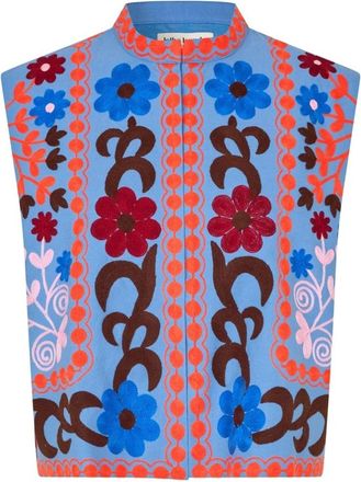 Lollys Laundry Femme, Vestes, Multicolore, Taille: 38 FR Vest