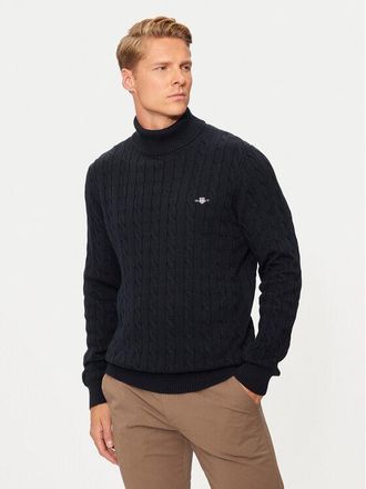 GANT Rollkragenpullover 8050607 Dunkelblau Regular Fit