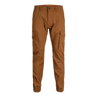 Jack & Jones Herren Hose Cargohose Stoffhose Paul Flake Cargo Noos, Farbe:Braun, Artikel:-Rubber, L&auml;nge:30, Gr&ouml;&szlig;e:30