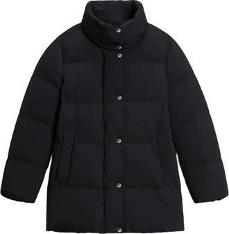 Woolrich Langer Mantel - Schwarz