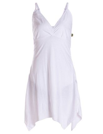 vishes Sommerkleid Damen Bio-Baumwolle Spaghettitr&auml;ger-Kleid Hippie, Ethno, Goa Style