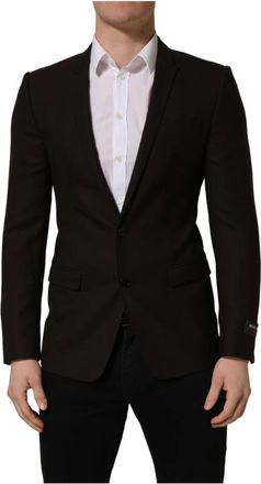 Dolce & Gabbana Homme, Vestes, Noir, Taille: S Magnifique Blazer