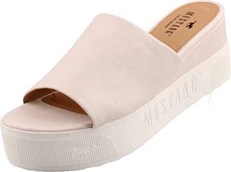 Mustang Jeans Femme 1459-701 Mules, Ecru, 40 EU