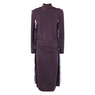 Maison Margiela Elegantes Midi-Kleid f&uuml;r Frauen - - Dresses - Damen - Lila - L