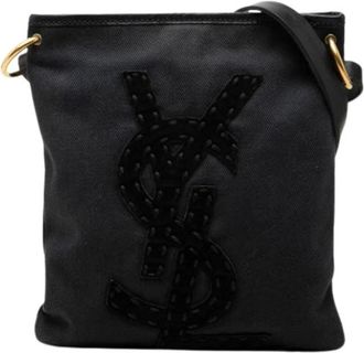 Saint Laurent Pre-owned Kahala Denim Shoulder Bag - Femme - Pre-owned - Noir - Taille: ONE Size