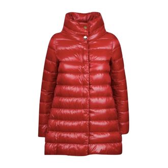 Herno Amelia Ultraleichte Daunenjacke A Form - - Jackets - Damen - Rot - L