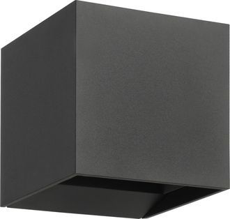 Eglo LED Au&szlig;enleuchte Calpino 3, Wandleuchte au&szlig;en mit Up und Down Beleuchtung, Wand Au&szlig;enbeleuchtung aus Metall in Anthrazit, Au&szlig;enlampe warmwei&szlig;, IP54