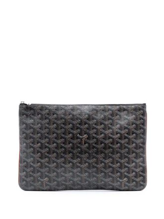 Goyard 2016 Goyardine Senat MM Clutch - Schwarz