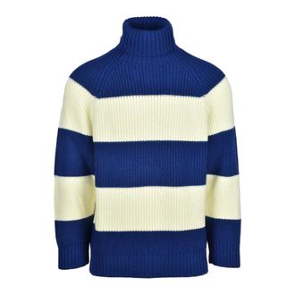 Sunnei Hoher Wollpullover - - Knitwear - Herren - Blau - S