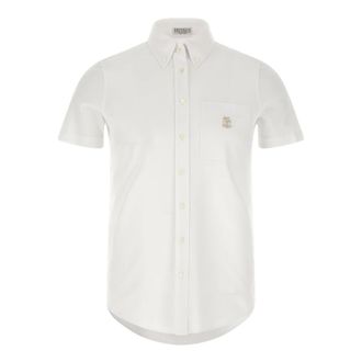 Brunello Cucinelli Slim Fit Twill Hemd - - Blouses & Shirts - Damen - Wei&szlig; - XS