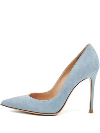 Gianvito Rossi Pumps aus Wildleder - Blau