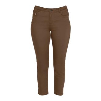 C.Ro Bronze Hose mit Rei&szlig;verschlussdetail Suzanne - - Trousers - Damen - Braun - 2XL