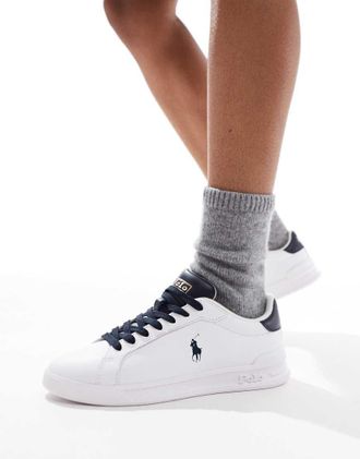 Polo Ralph Lauren Heritage Court - Baskets - Bleu marine/blanc