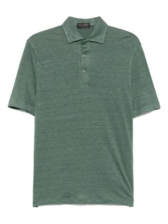 Dell'Oglio polo en lin - Vert