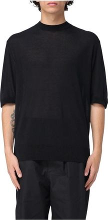 Laneus Homme, Tops, Noir, Taille: S T-shirt &agrave; col rond