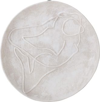 Bloomingville Wand Dekoration Bibs, naturfarben, Keramik