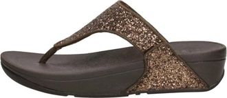 FitFlop Femme, Chaussures, Brun, Taille: 40 EU Lulu Glitter Toe-Thongs