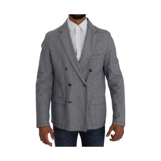 MASTER COAT Homme, Vestes, Gris, Taille: L Blazer Croisé Coupe Standard