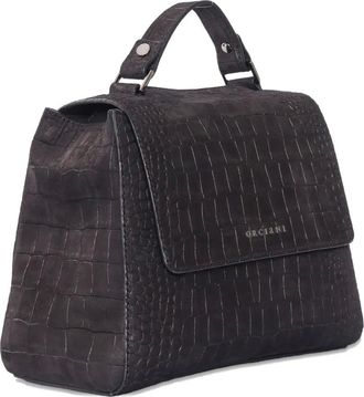 Orciani Kleine Sveva Soft Schultertasche - Schwarz