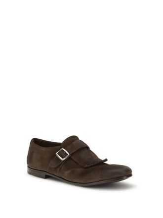 Churchs Mens Shangai Loafers With Buckle Sigar Upper: Suede; Sole: Rubber