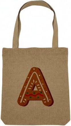 Fabulous Sac Shopping Tote Bag Aspect Lin - A Antoine Alexandra Lettre Alphabet Pr&eacute;nom Noel Enfant - Sac de Courses Toile Epaisse 360g Beige Naturel Cabas Port